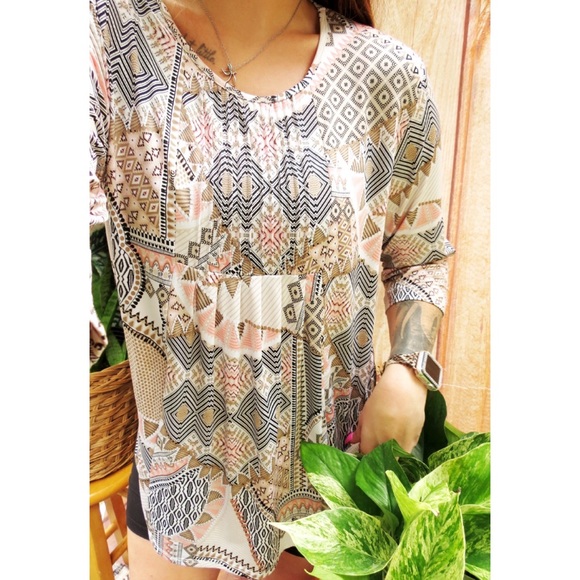 Southern Lady | Tops | Bohemian Aztec Soft Flowy Tunic Top | Poshmark